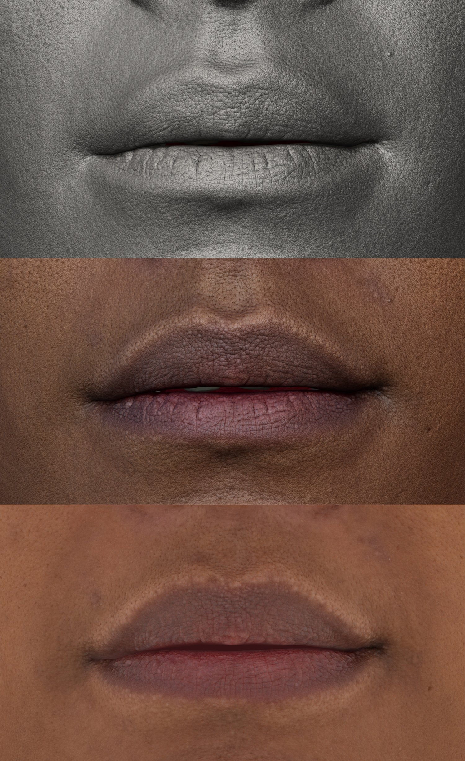 HD Female Head Model 02