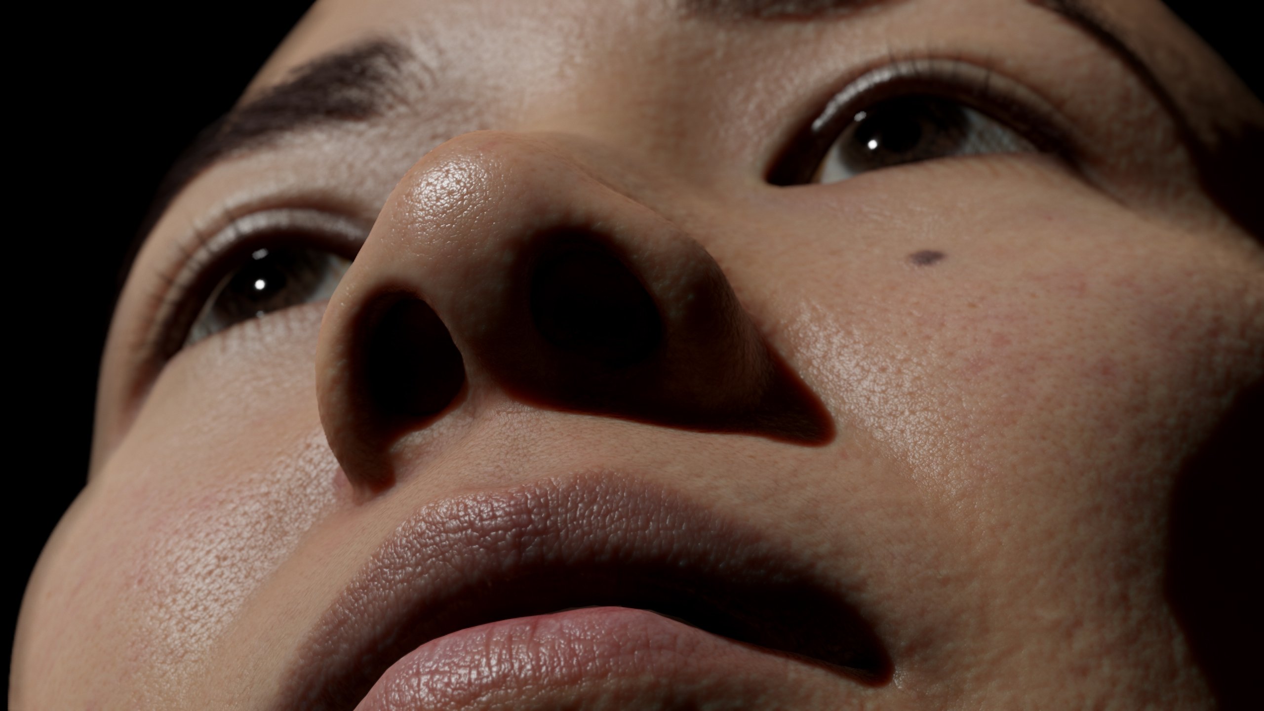 HD Female Head Model 02