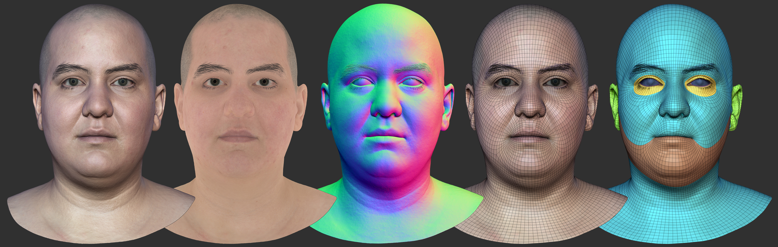 HD Female Head Model 11
