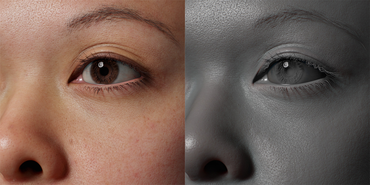 HD Female 3D Head Model 17