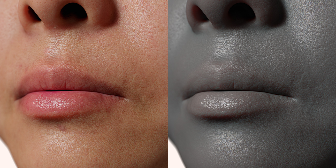 HD Female 3D Head Model 17