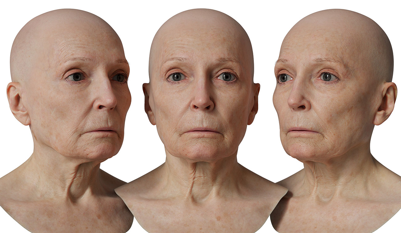 HD Female 3D Head Model 20