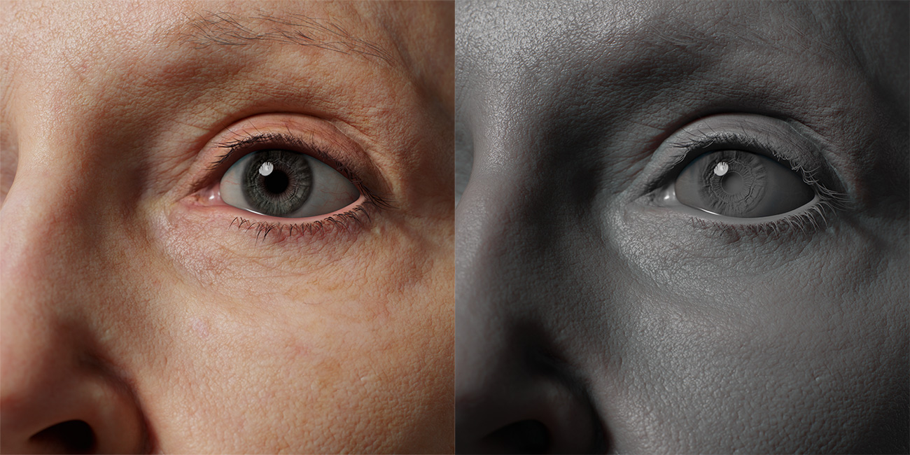 HD Female 3D Head Model 20