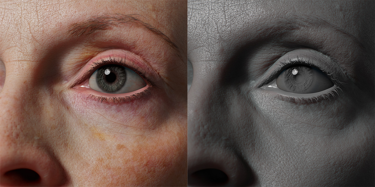 HD Female 3D Head Model 22