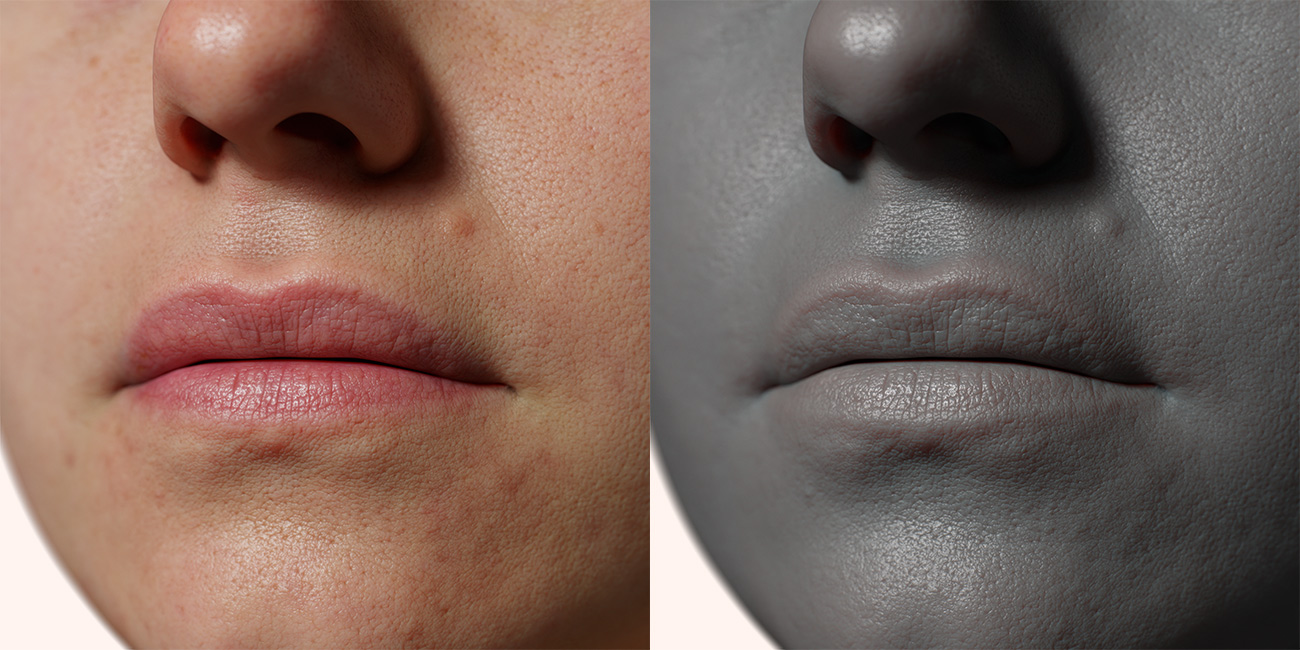 HD Female 3D Head Model 23