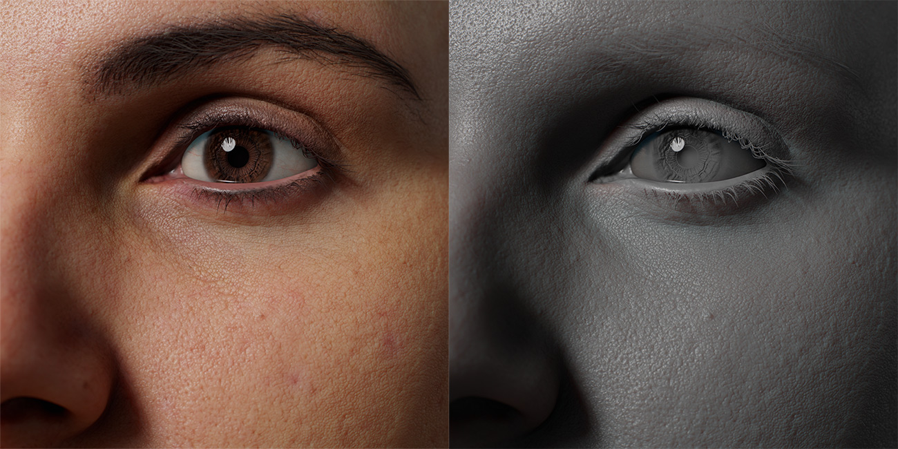 HD Female 3D Head Model 27