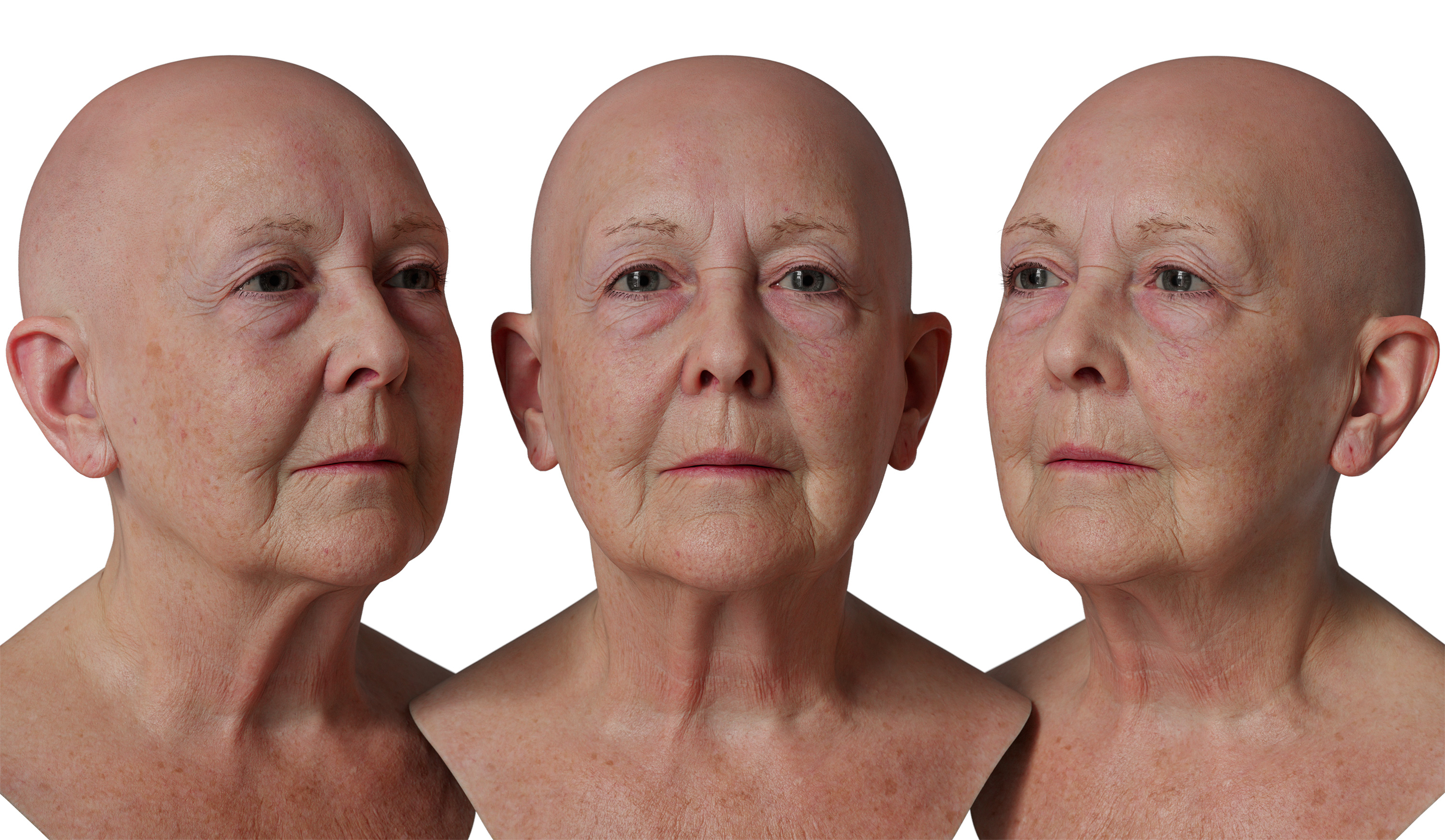 HD Female 3D Head Model 28