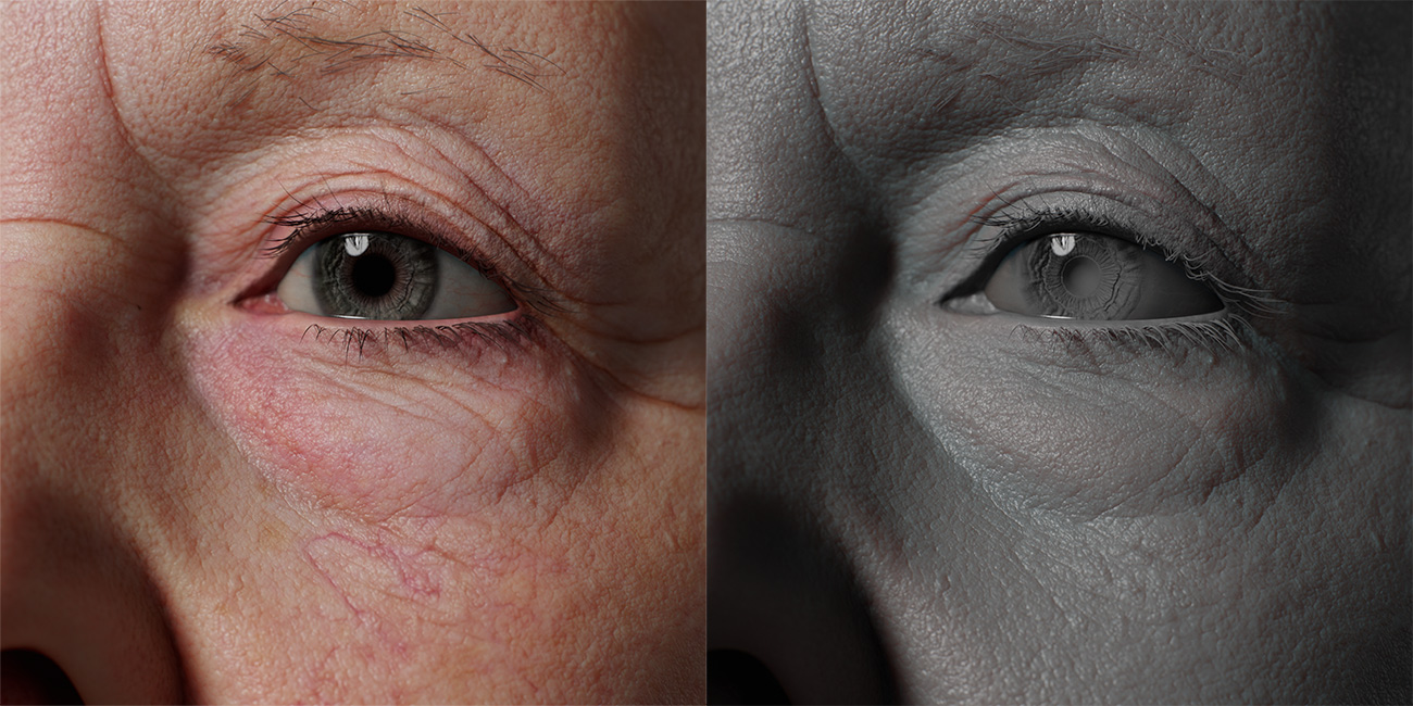 HD Female 3D Head Model 28