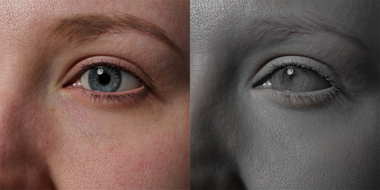 HD Female 3D Head Model 31