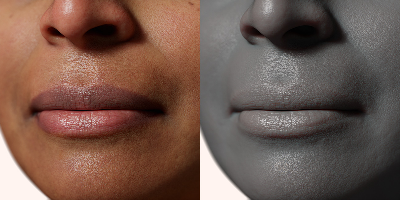 HD Female 3D Head Model 34