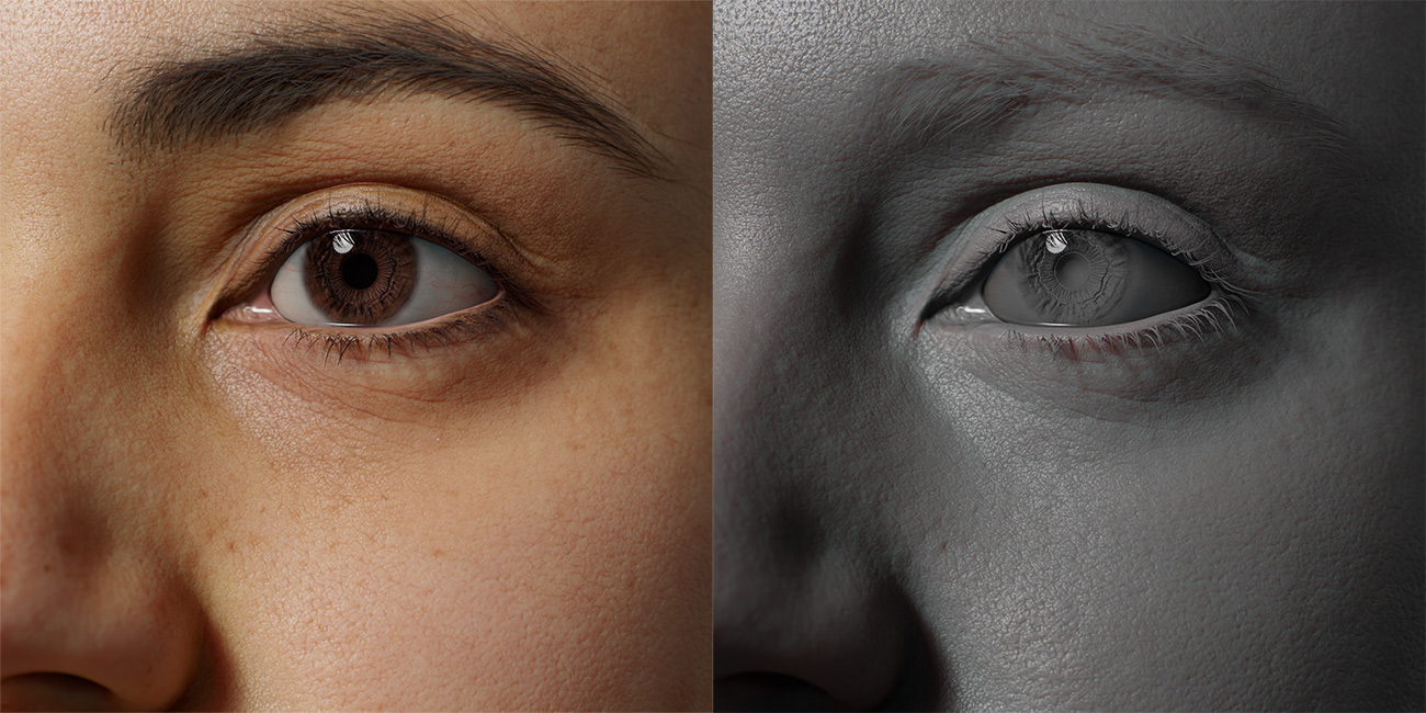 HD Female 3D Head Model 35