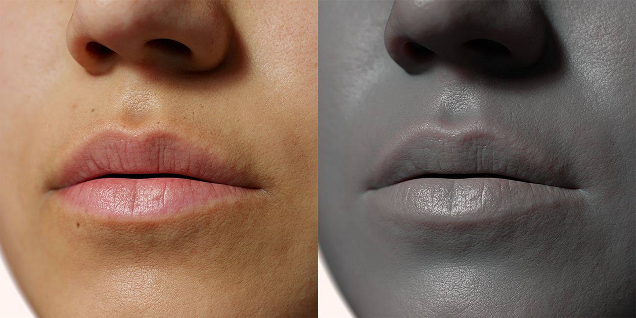 HD Female 3D Head Model 35