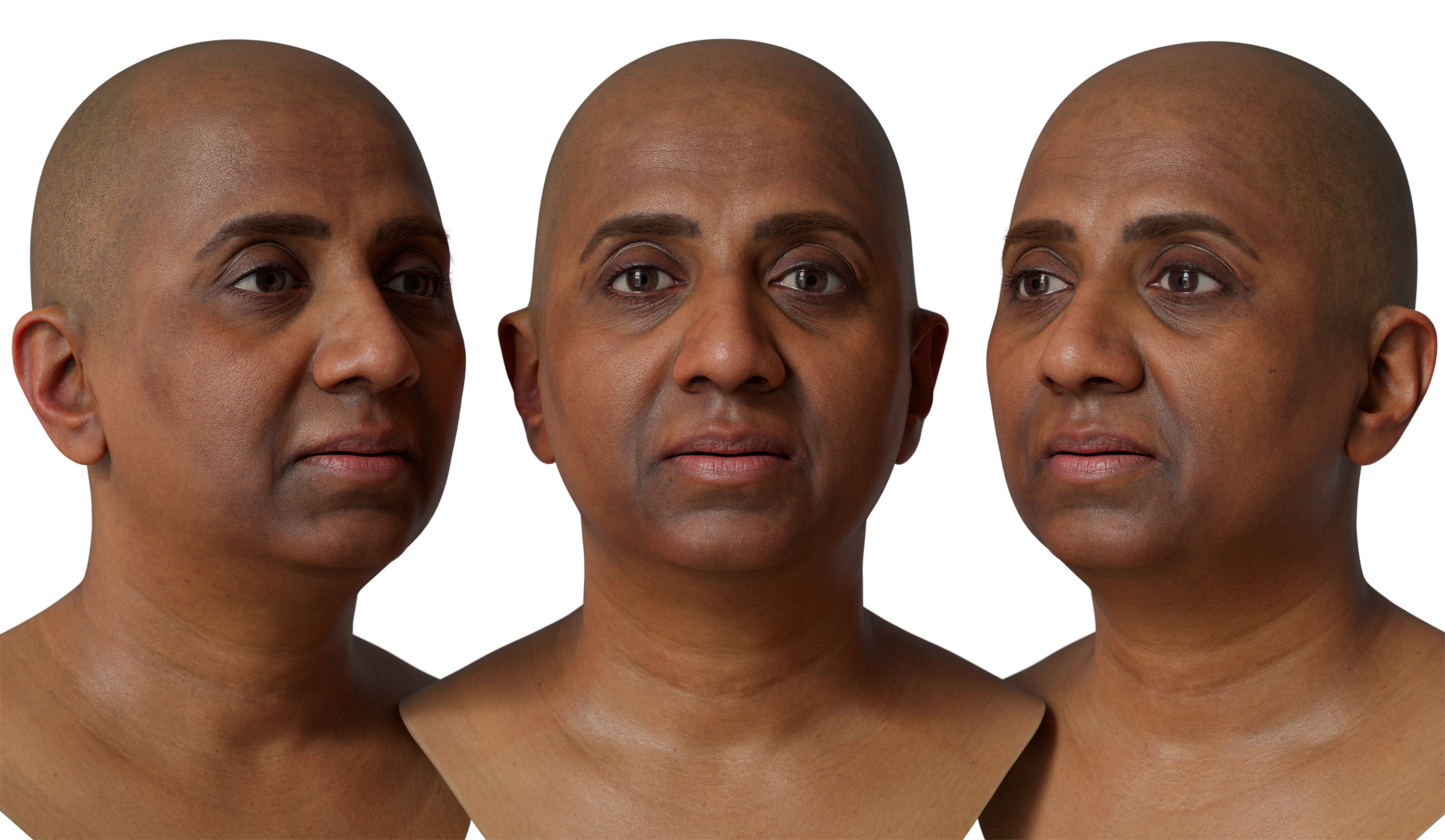 HD Female 3D Head Model 36