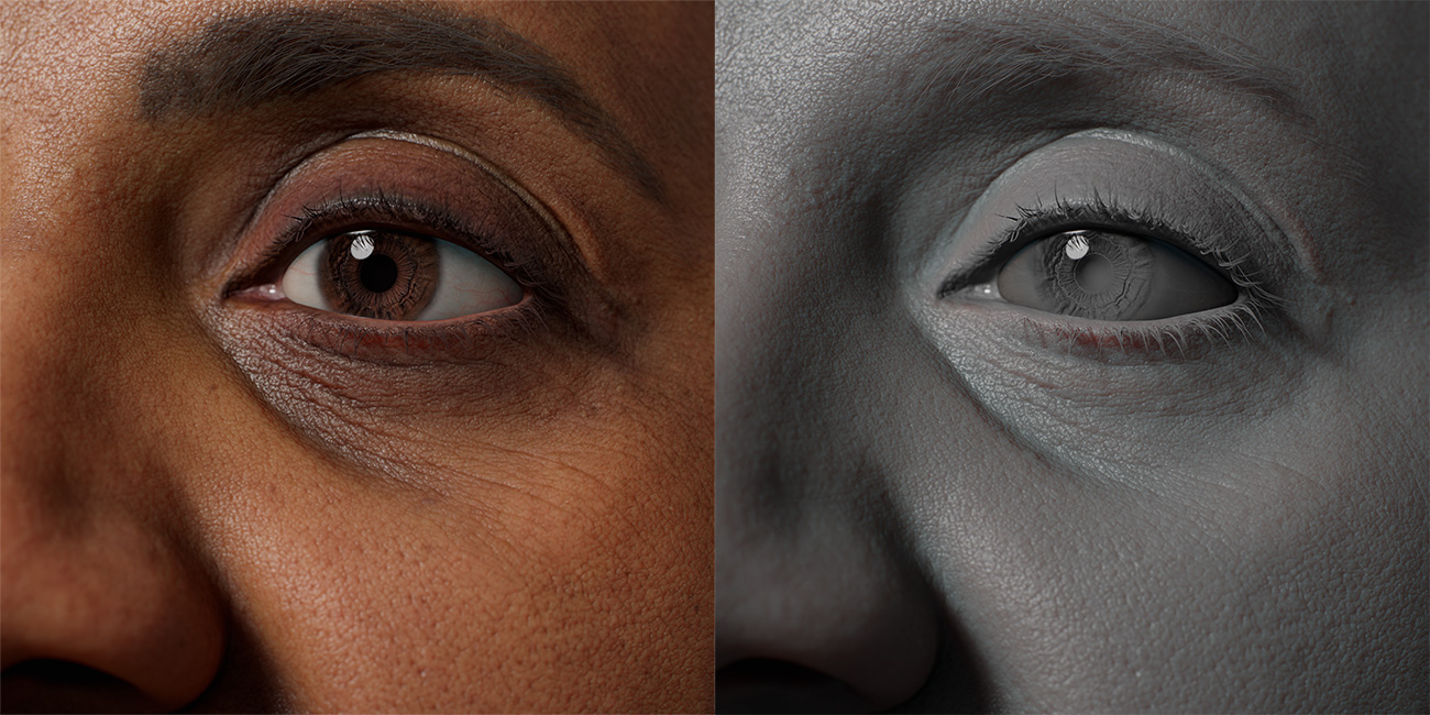 HD Female 3D Head Model 36