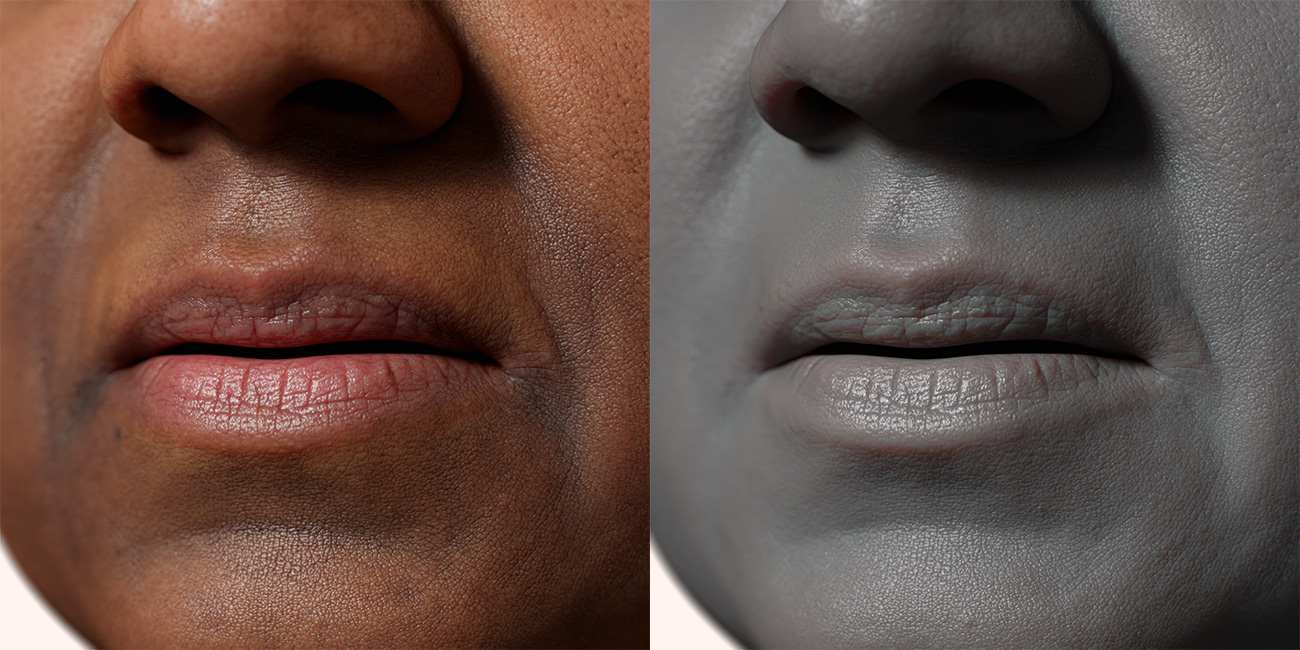 HD Female 3D Head Model 36