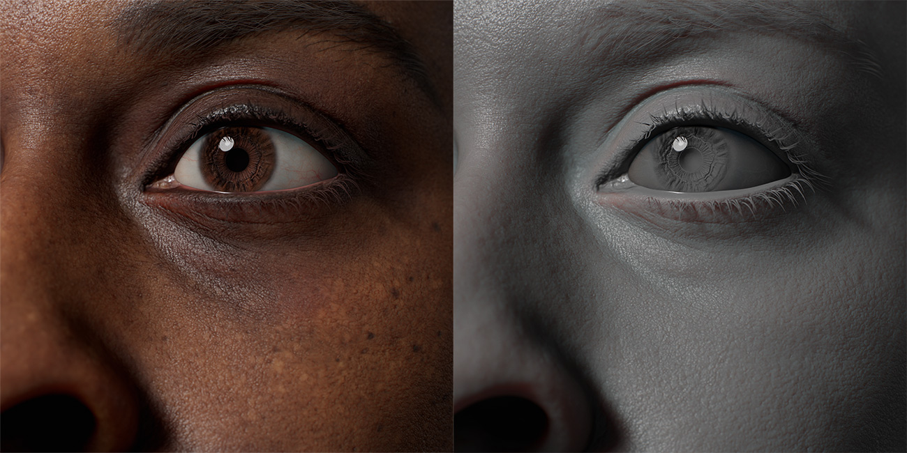 HD Female 3D Head Model 38