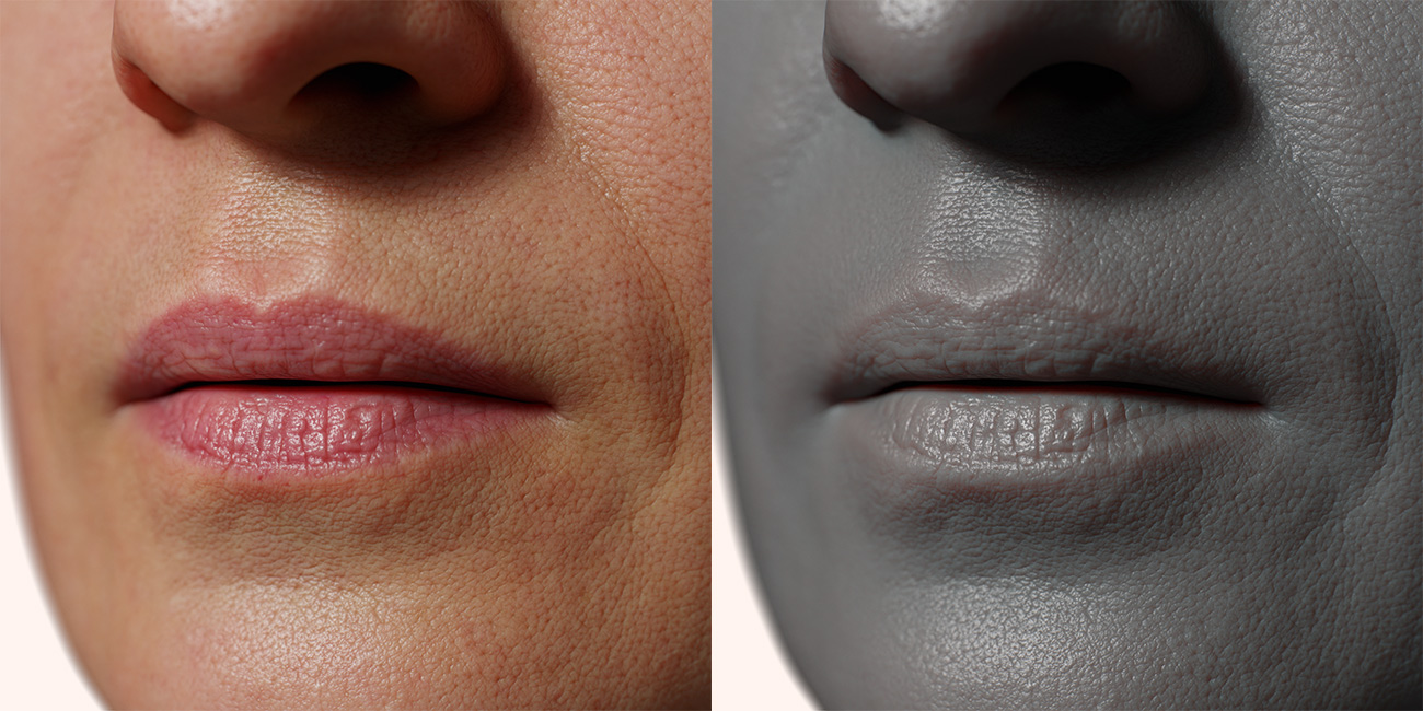 HD Female 3D Head Model 44