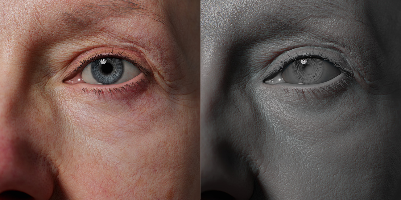 HD Female 3D Head Model 45