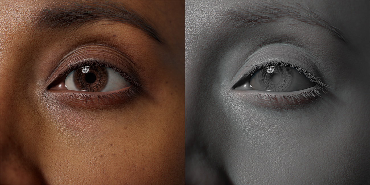 HD Female 3D Head Model 46