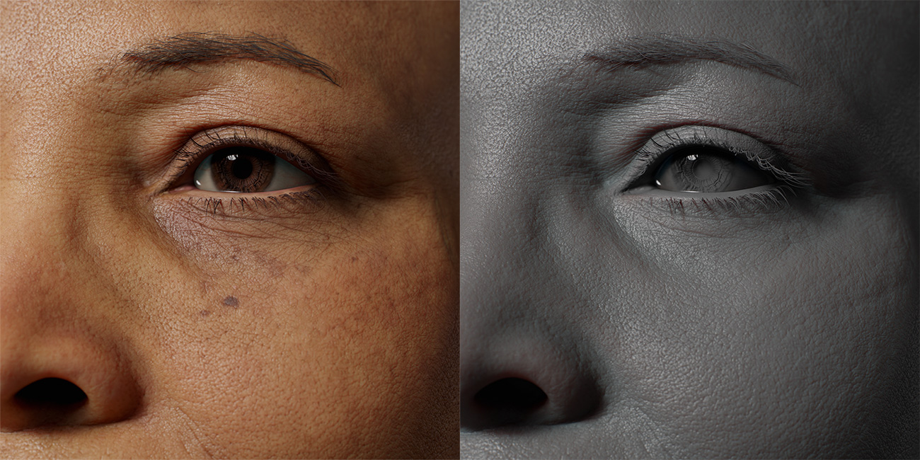 HD Female 3D Head Model 53