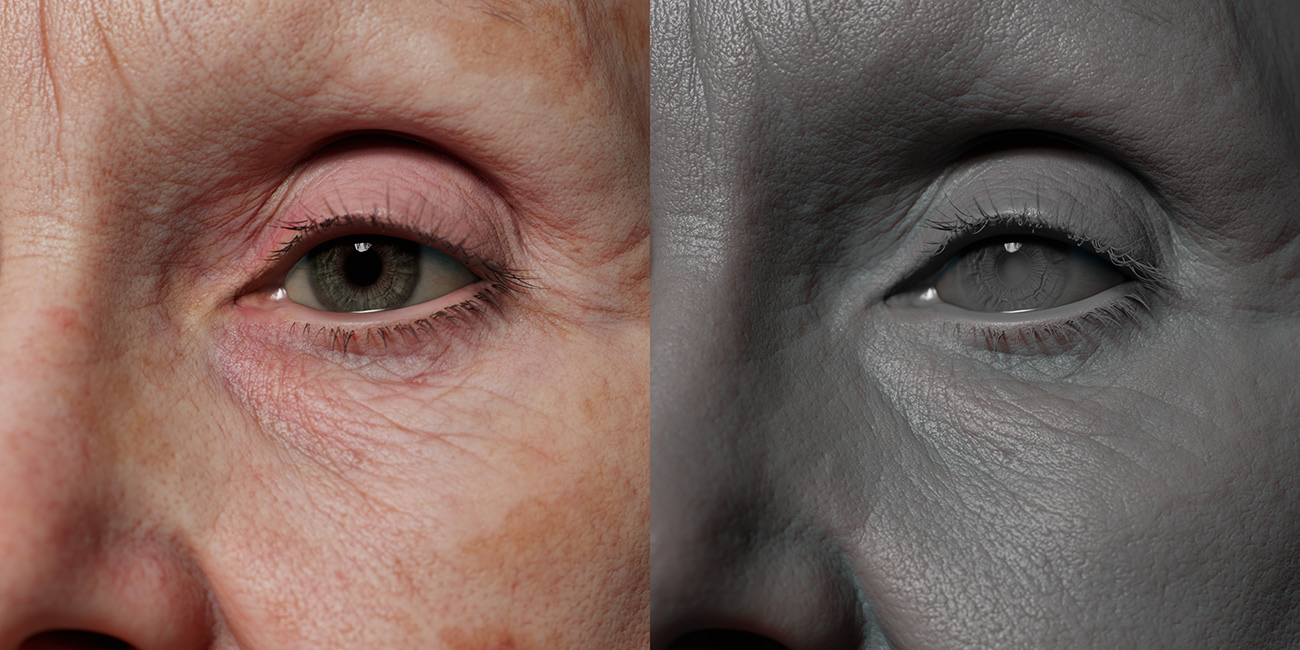 HD Female 3D Head Model 54