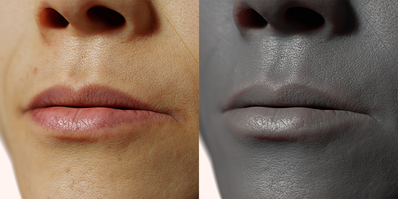 HD Female 3D Head Model 55