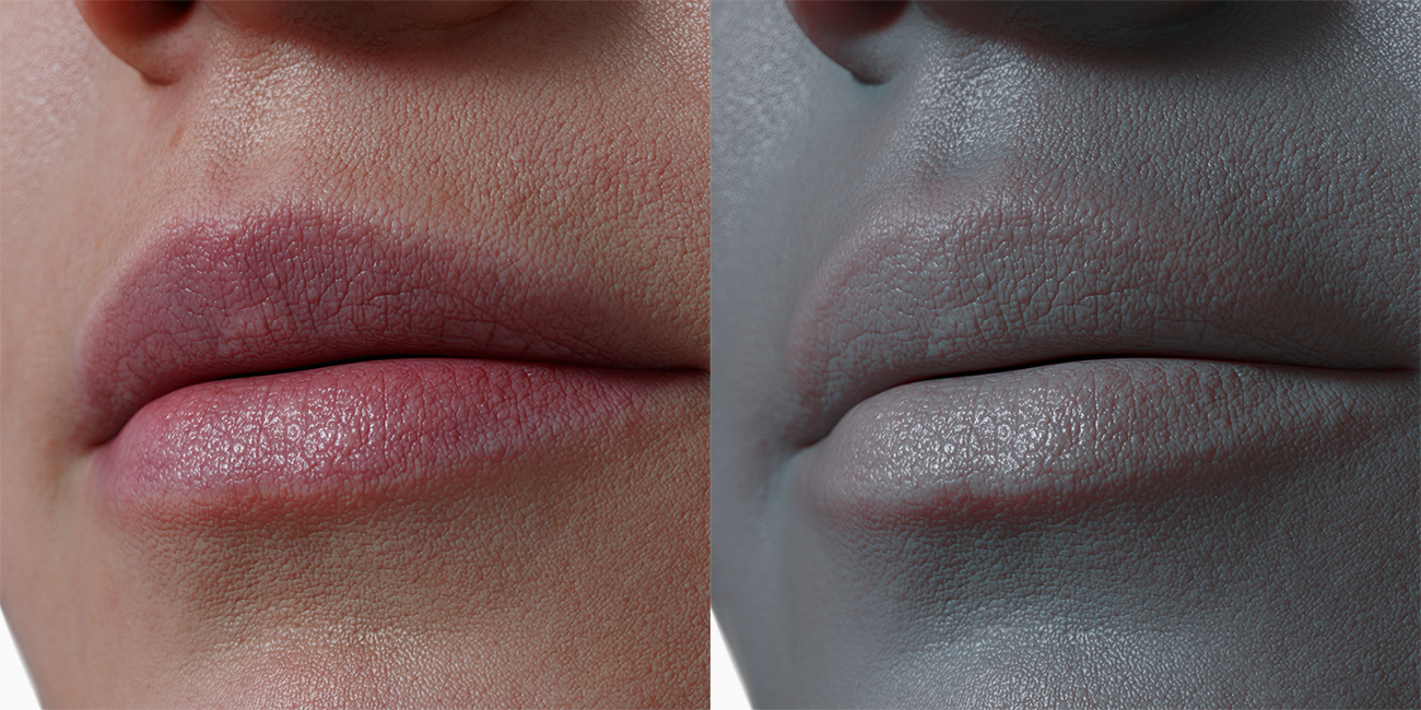 HD Female 3D Head Model 56