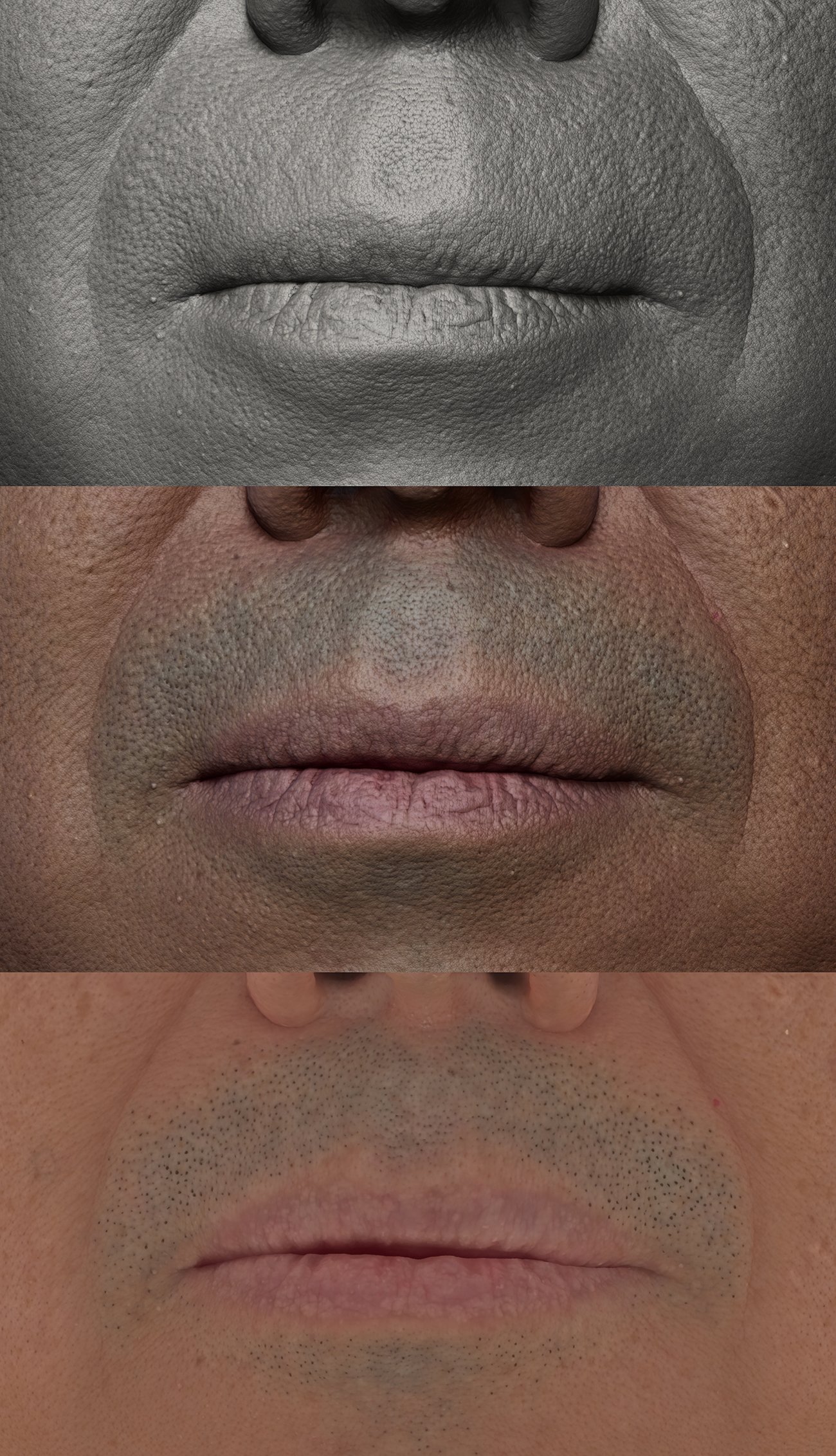 HD Male Head Model 03