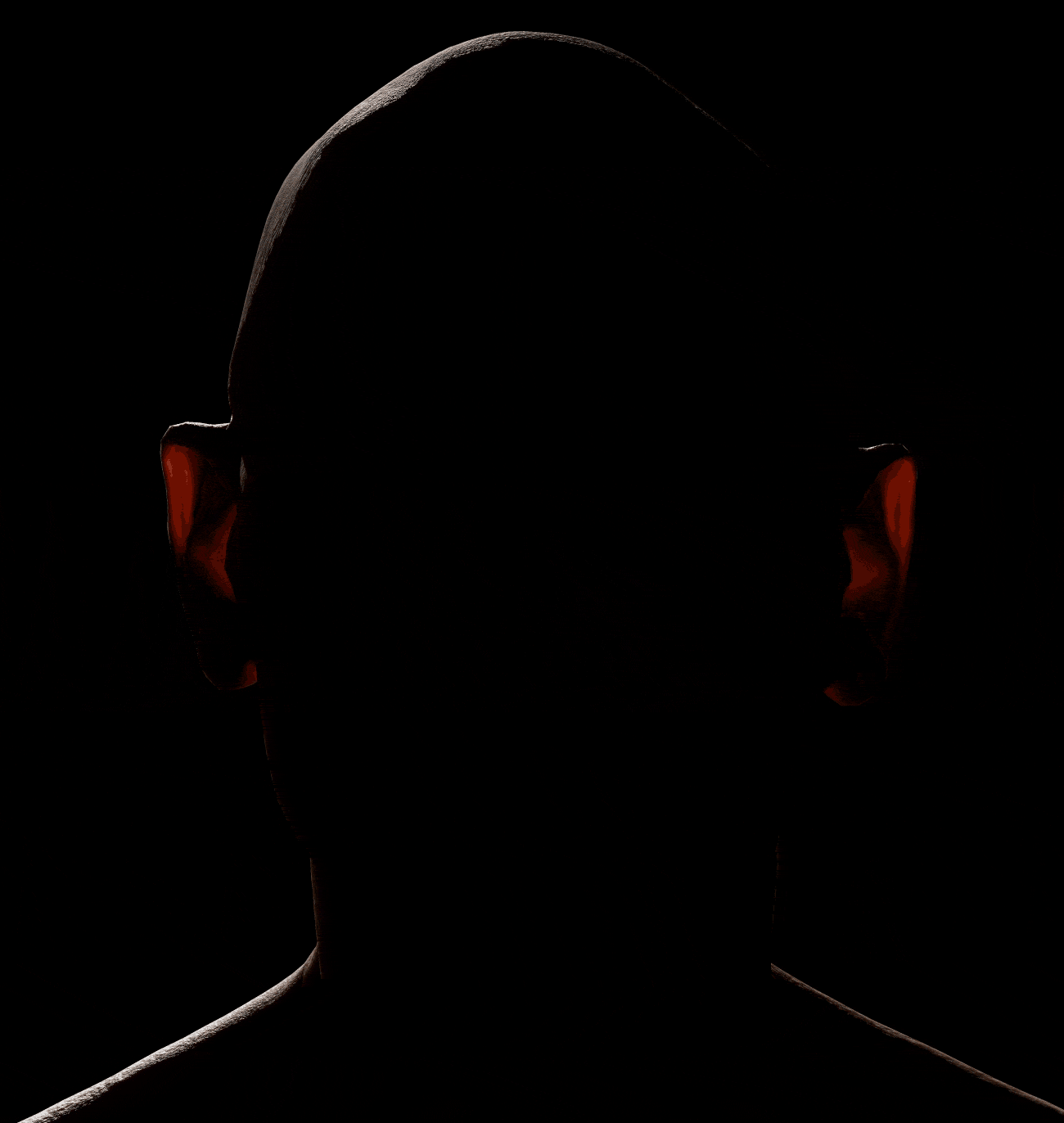 HD Male Head Model 04