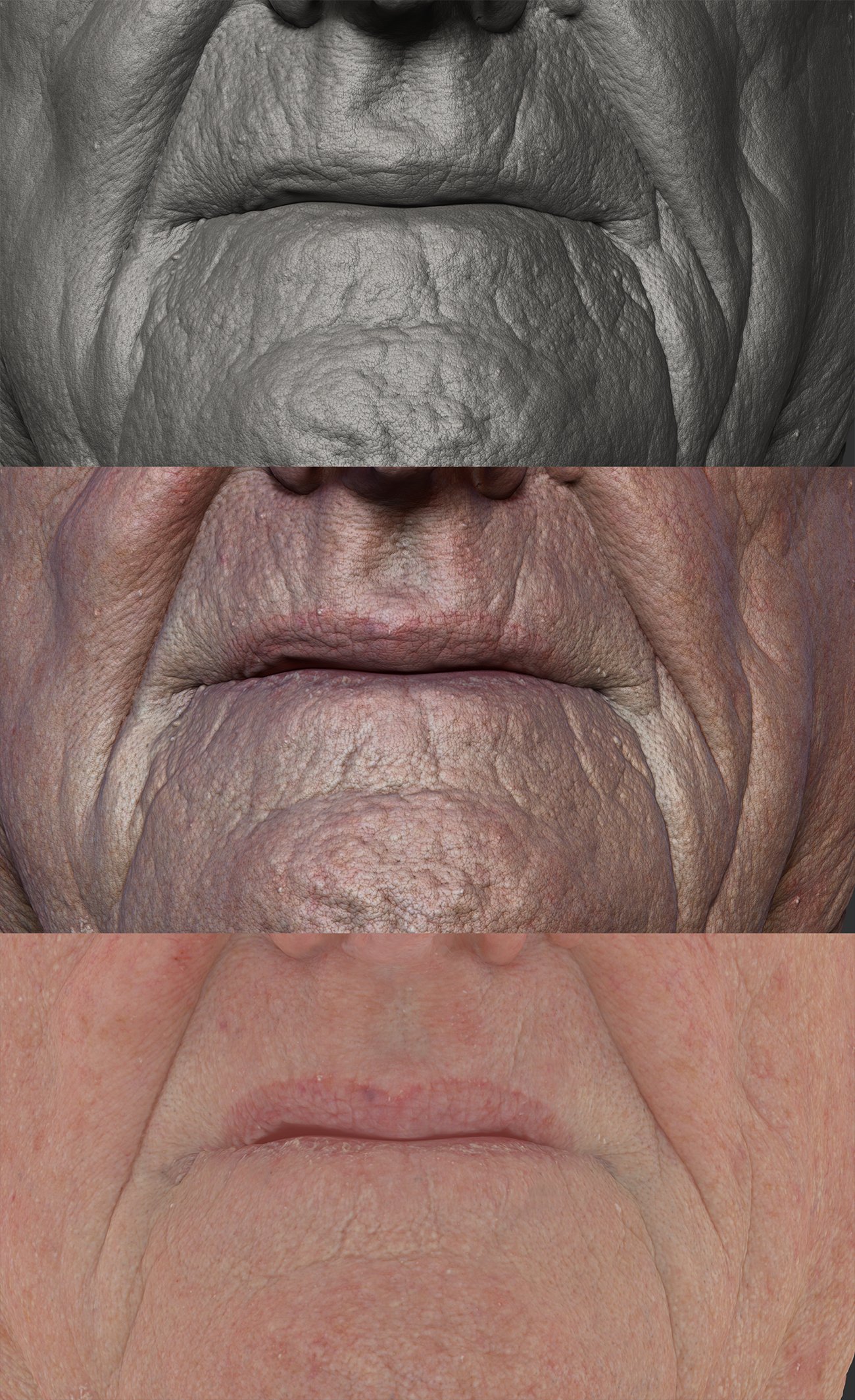 HD Male Head Model 05