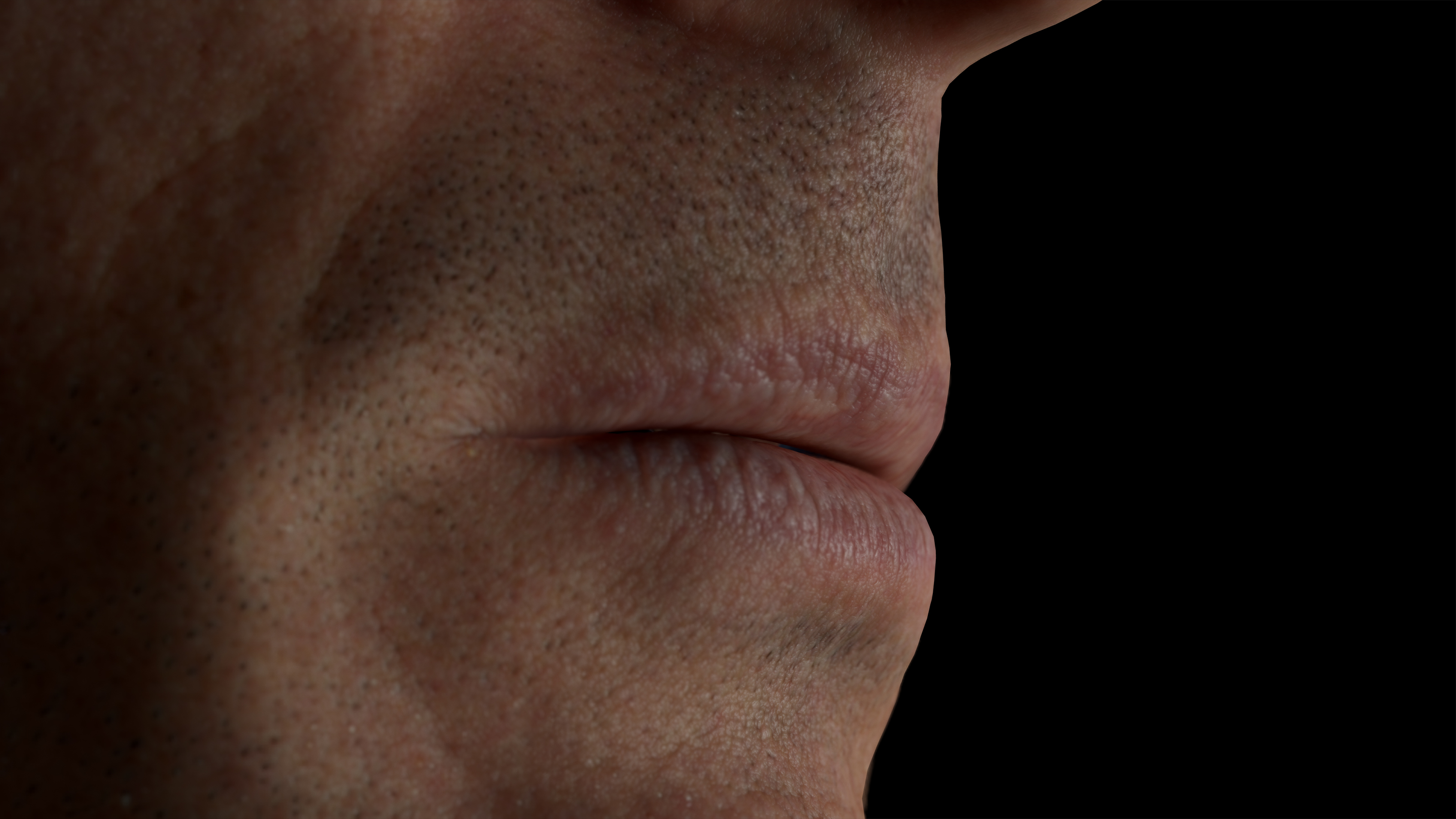 HD Male Head Model 06
