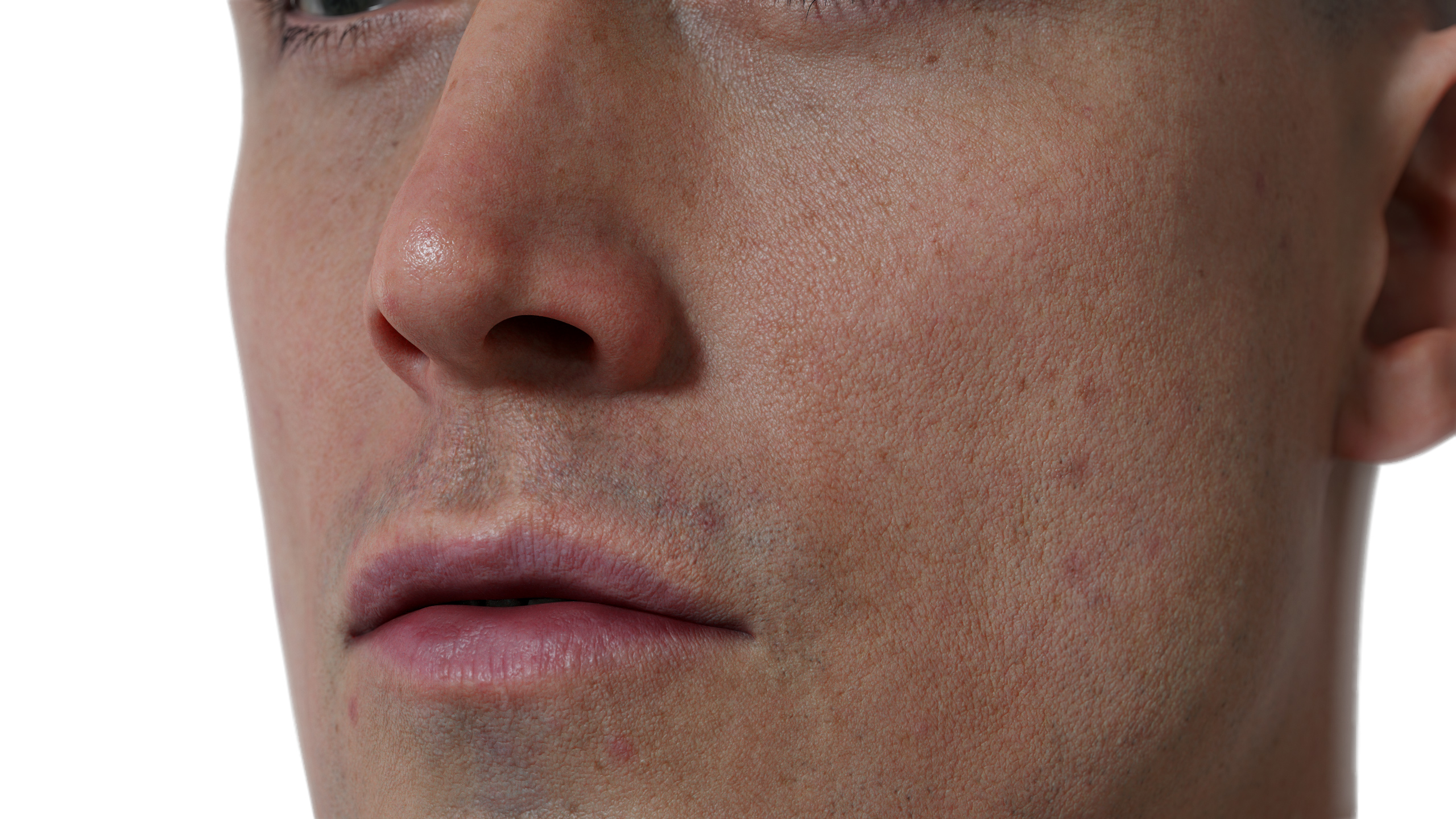 HD Male Head Model 10