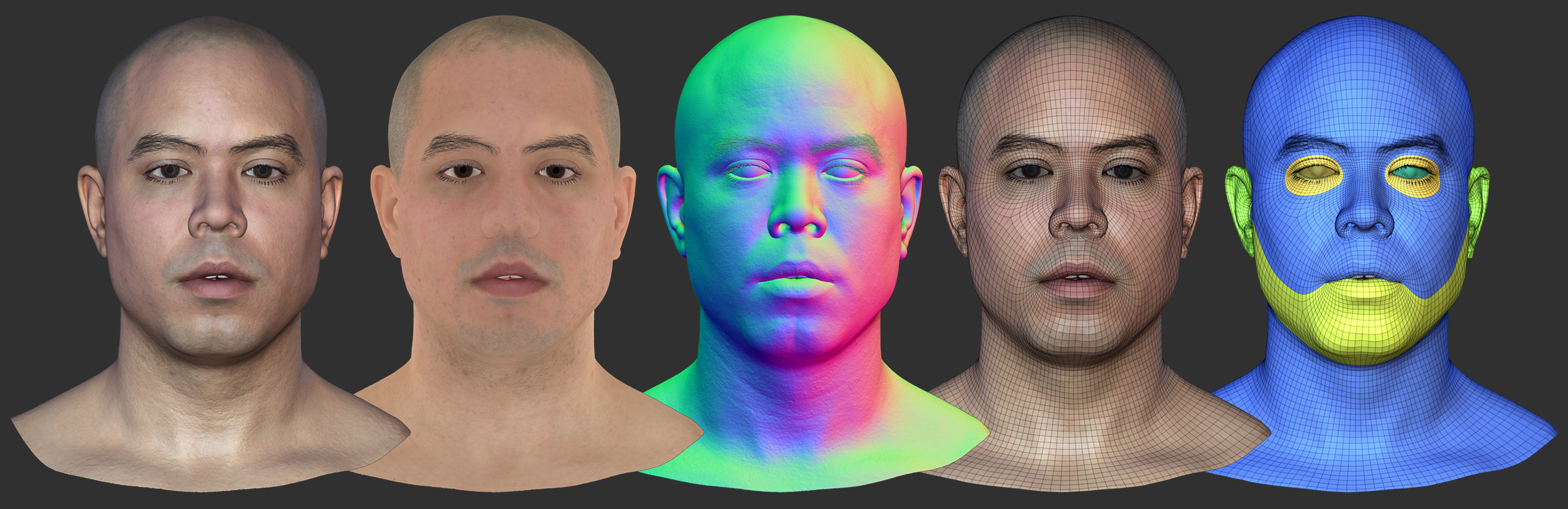 HD Male Head Model 11