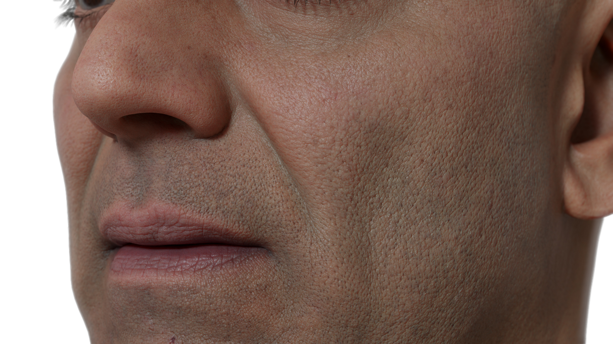 HD Male Head Model 12