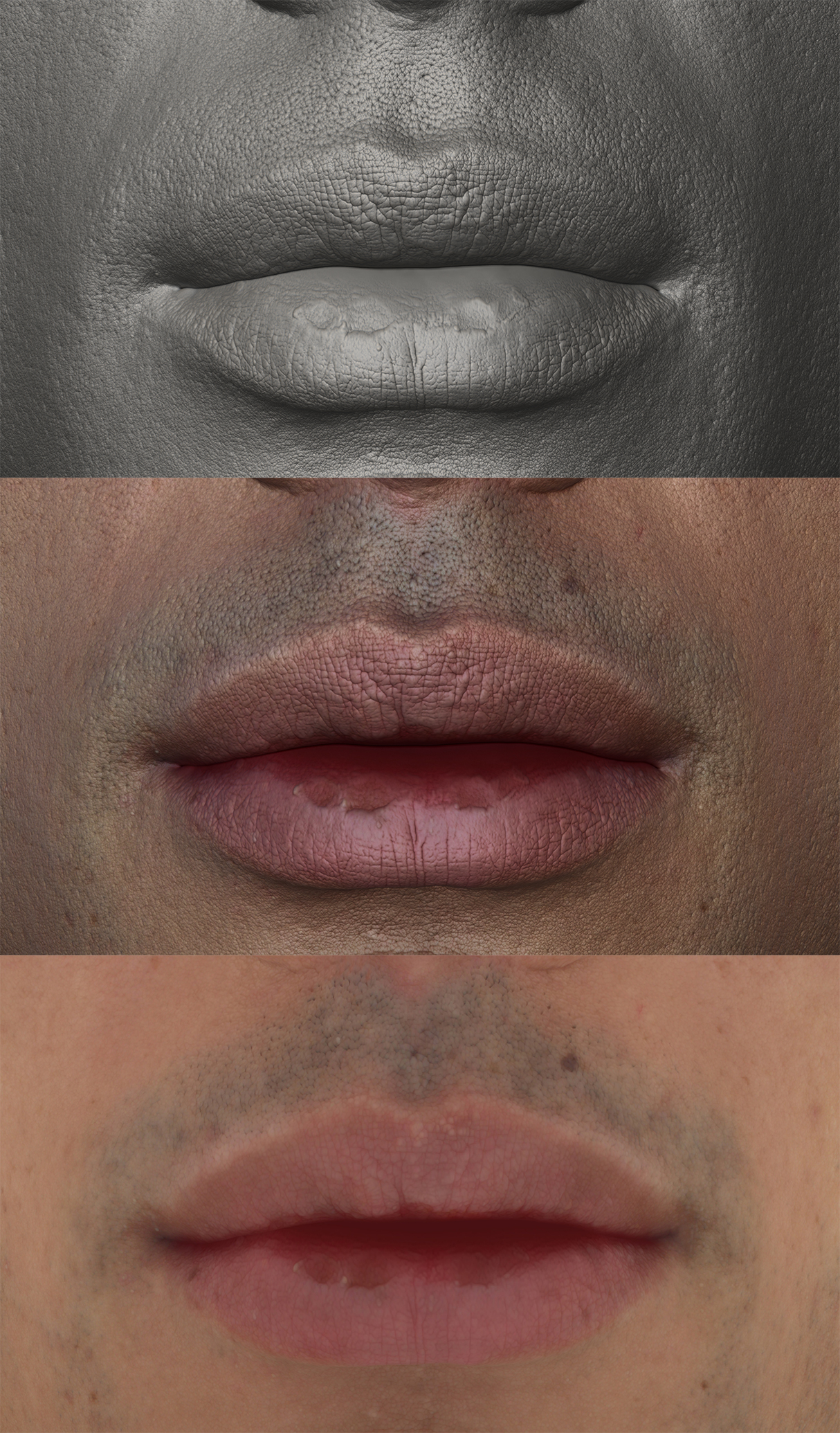 HD Male Head Model 14