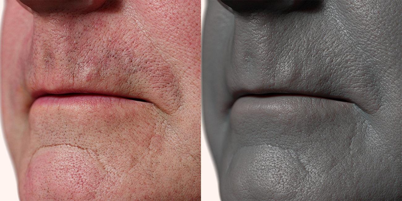 HD Male 3D Head Model 17