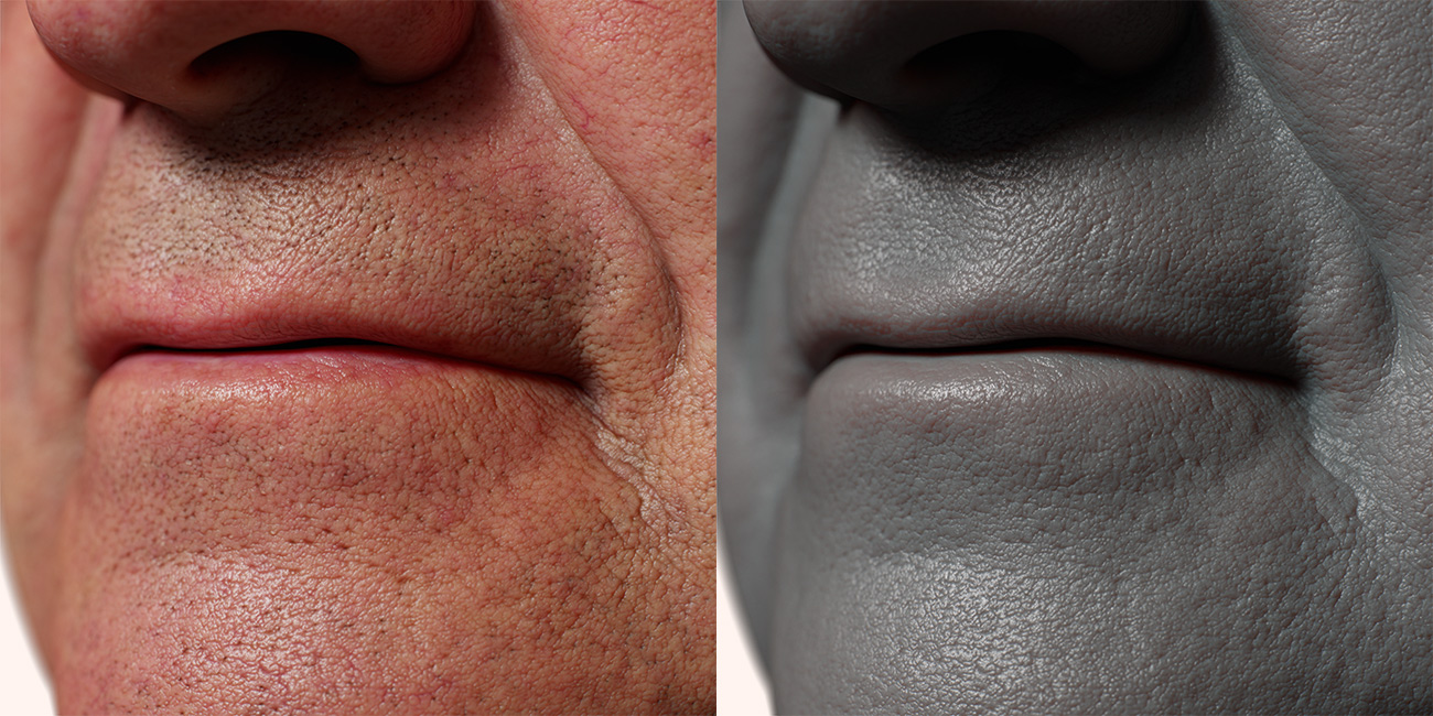 HD Male 3D Head Model 19