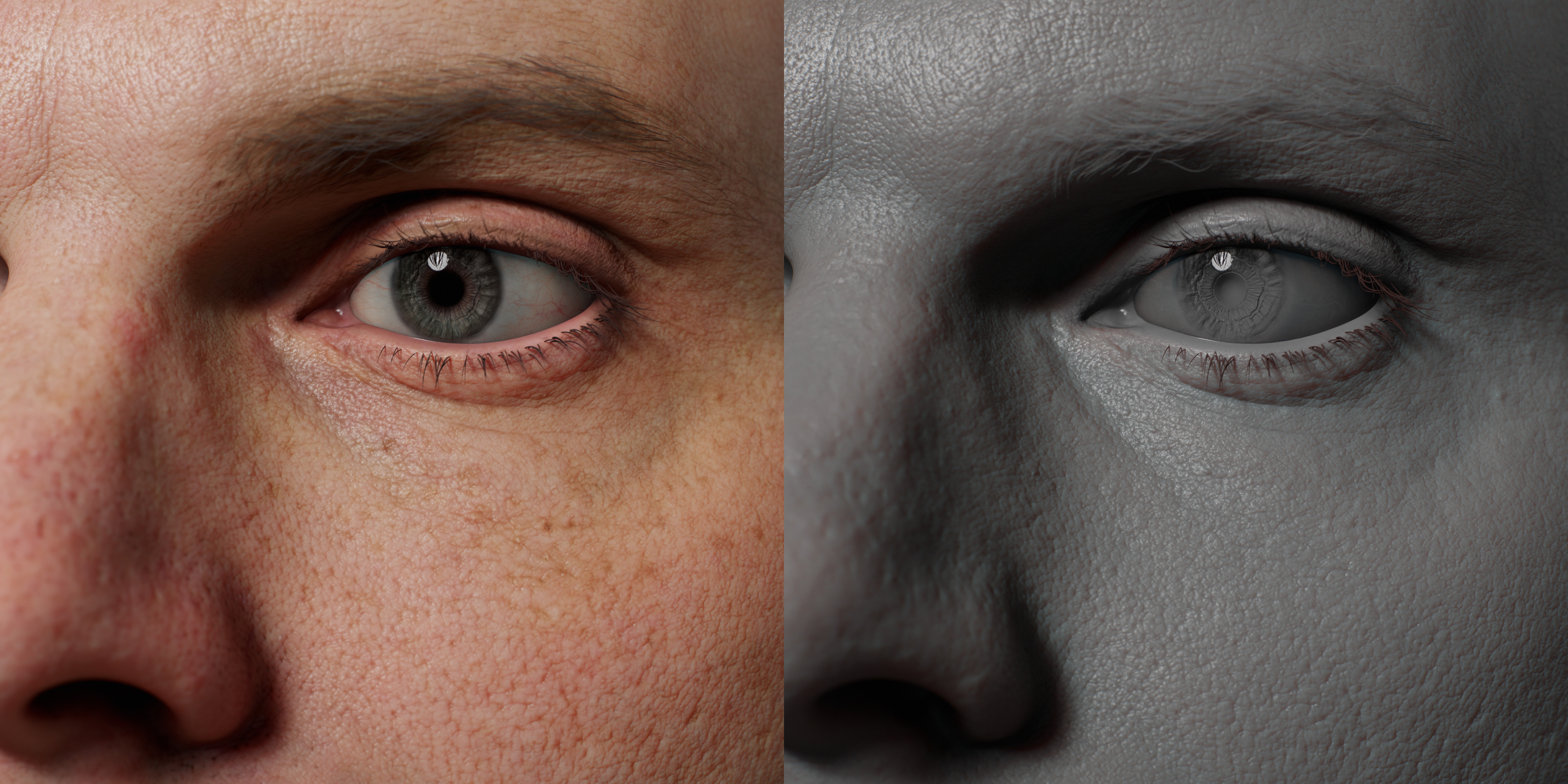 HD Male 3D Head Model 24