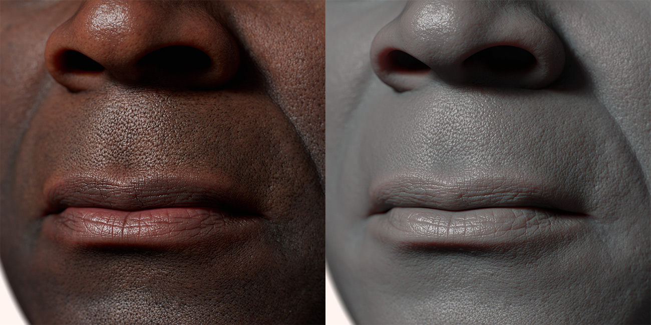 HD Male 3D Head Model 25