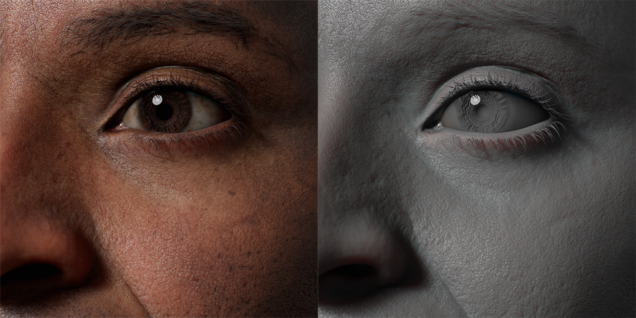 HD Male 3D Head Model 35