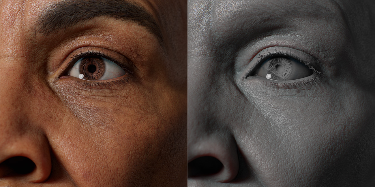 HD Male 3D Head Model 36