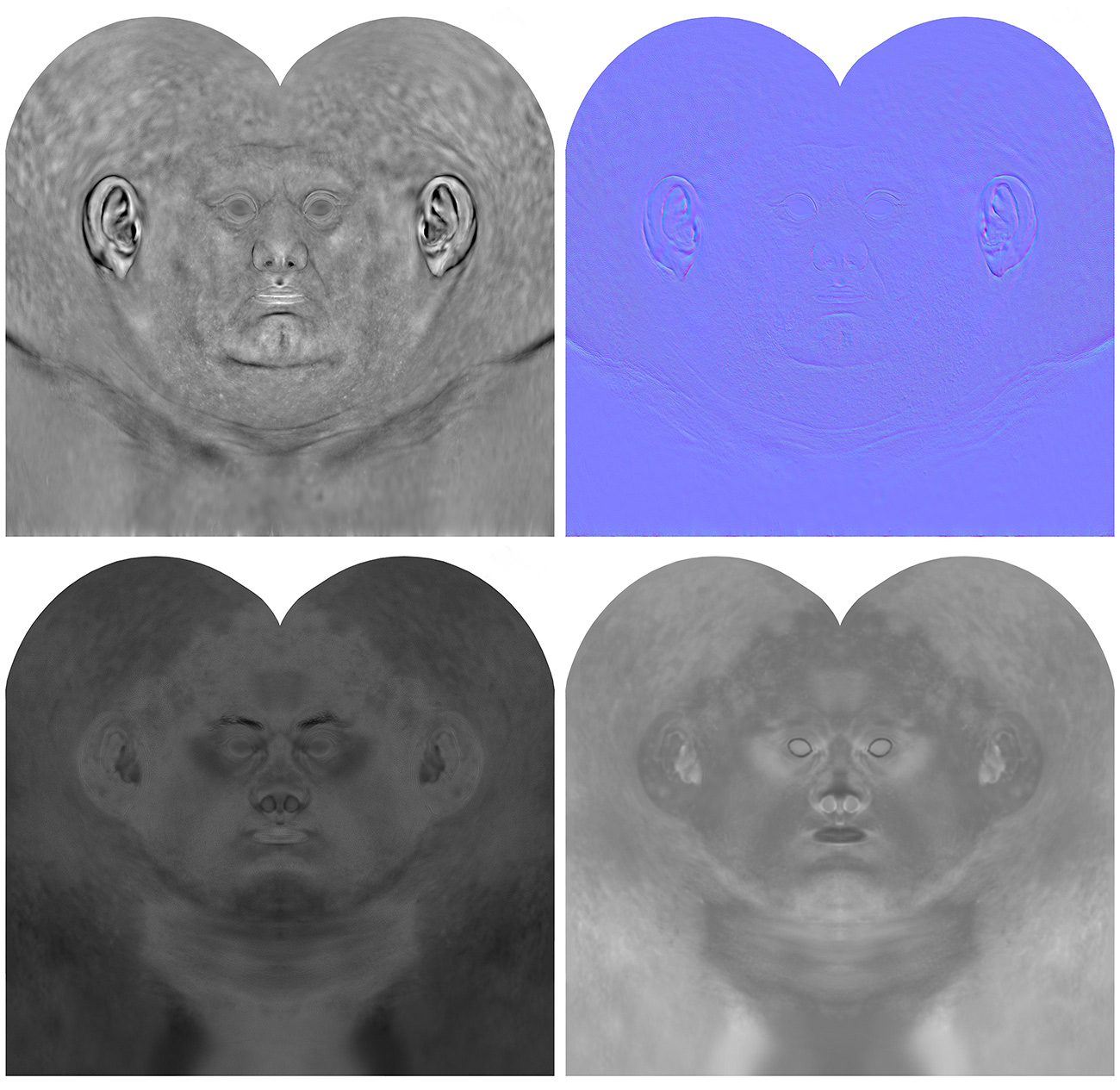 HD Male 3D Head Model 48