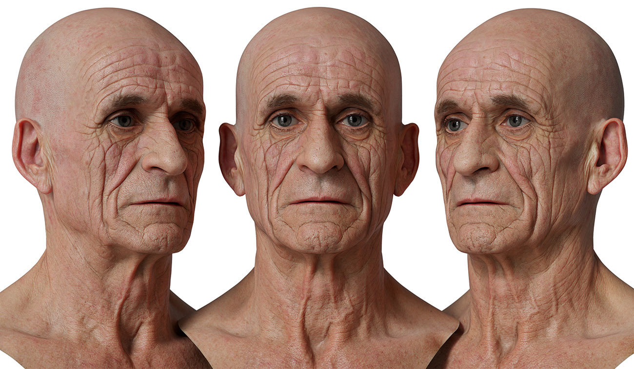 HD Male 3D Head Model 49