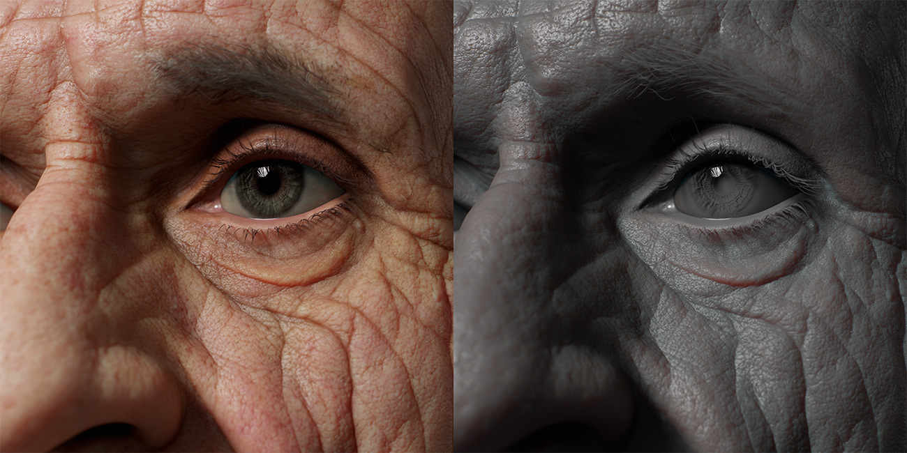 HD Male 3D Head Model 49