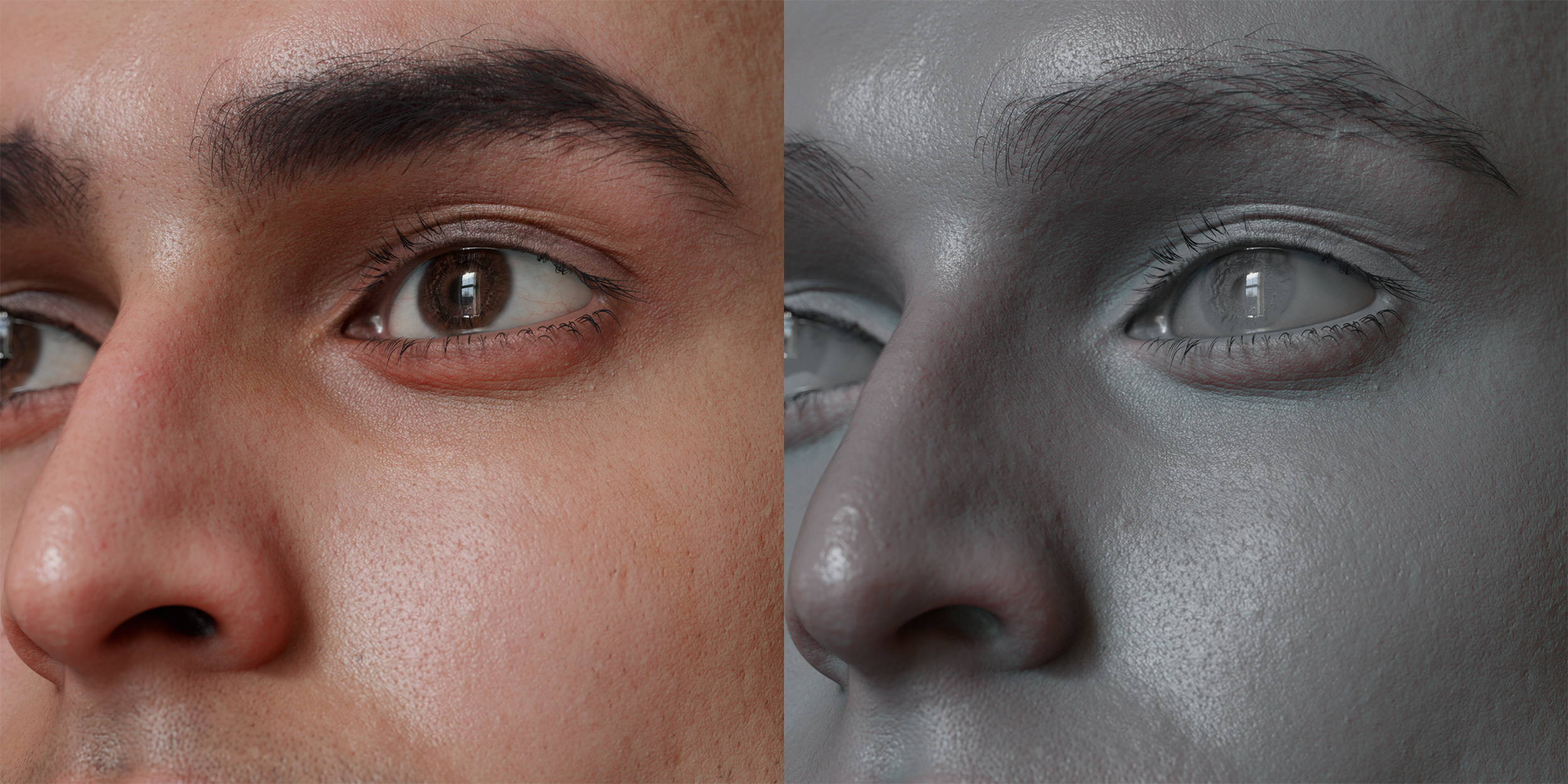 HD Male 3D Head Model 55