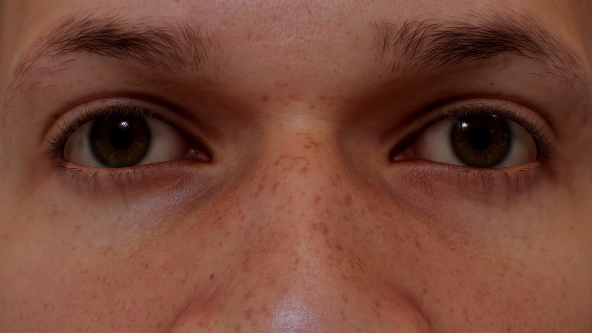 Male 3D model / Retopologised Head Scan 021