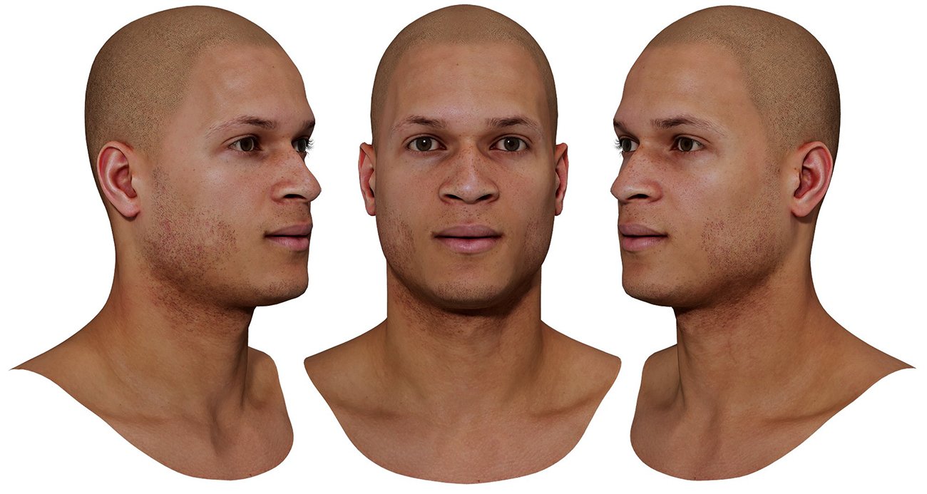 48 x Male And Female 3D Head Model Bundle | by 3dscanstore.com