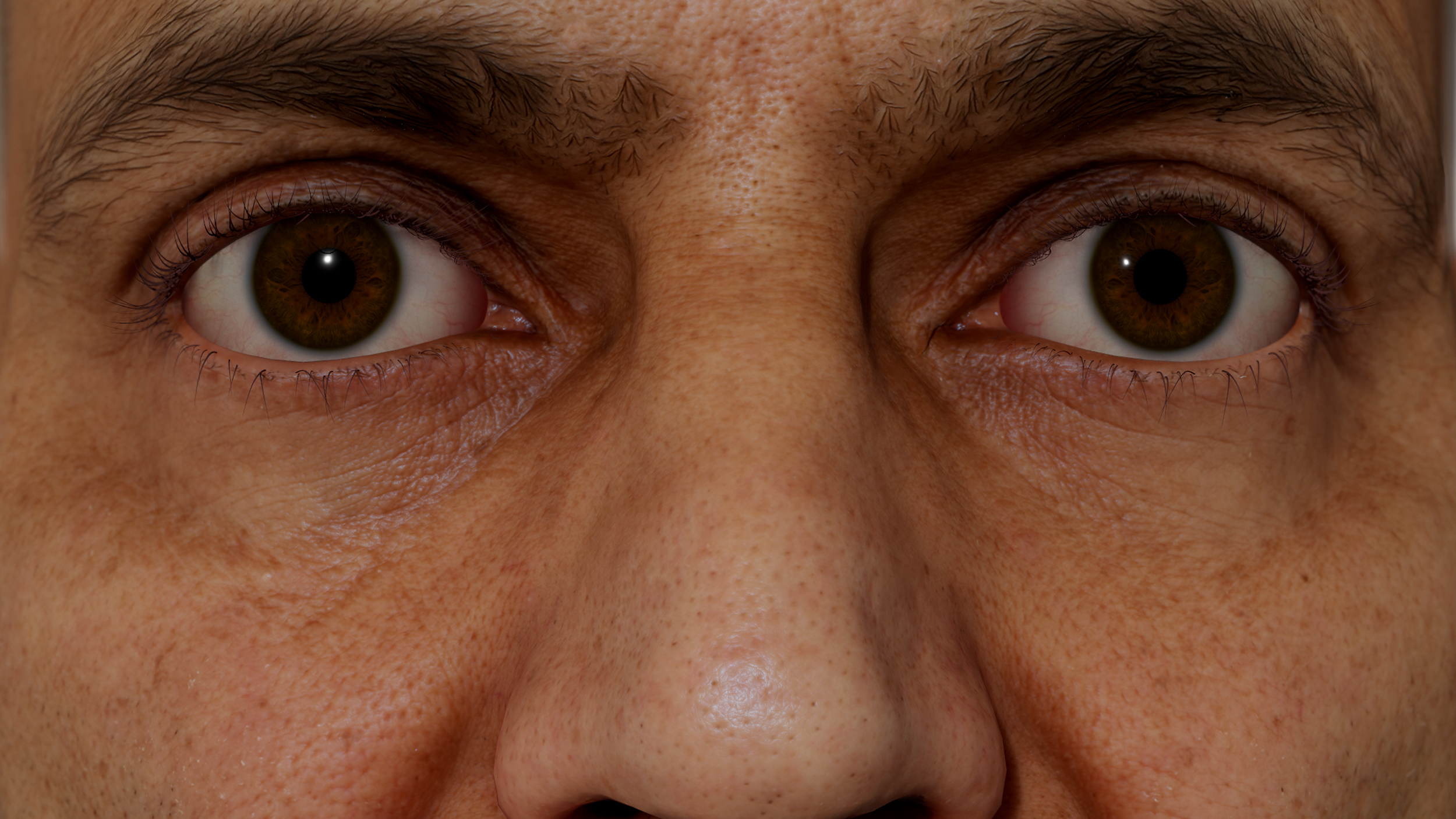 Male 3D model / Retopologised Head Scan 45