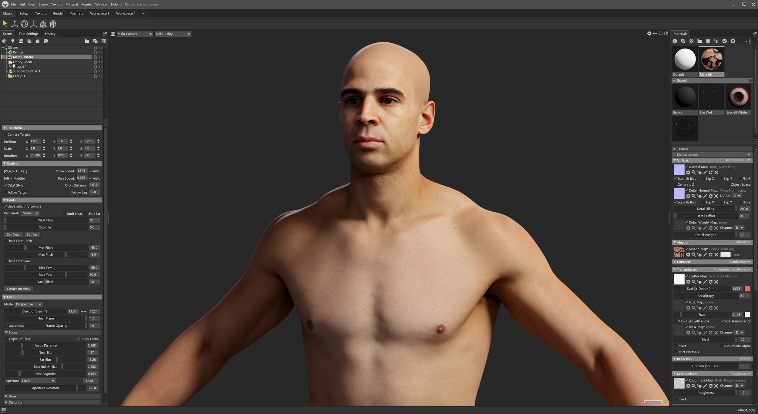 Animation Ready Body Scan / Male 08
