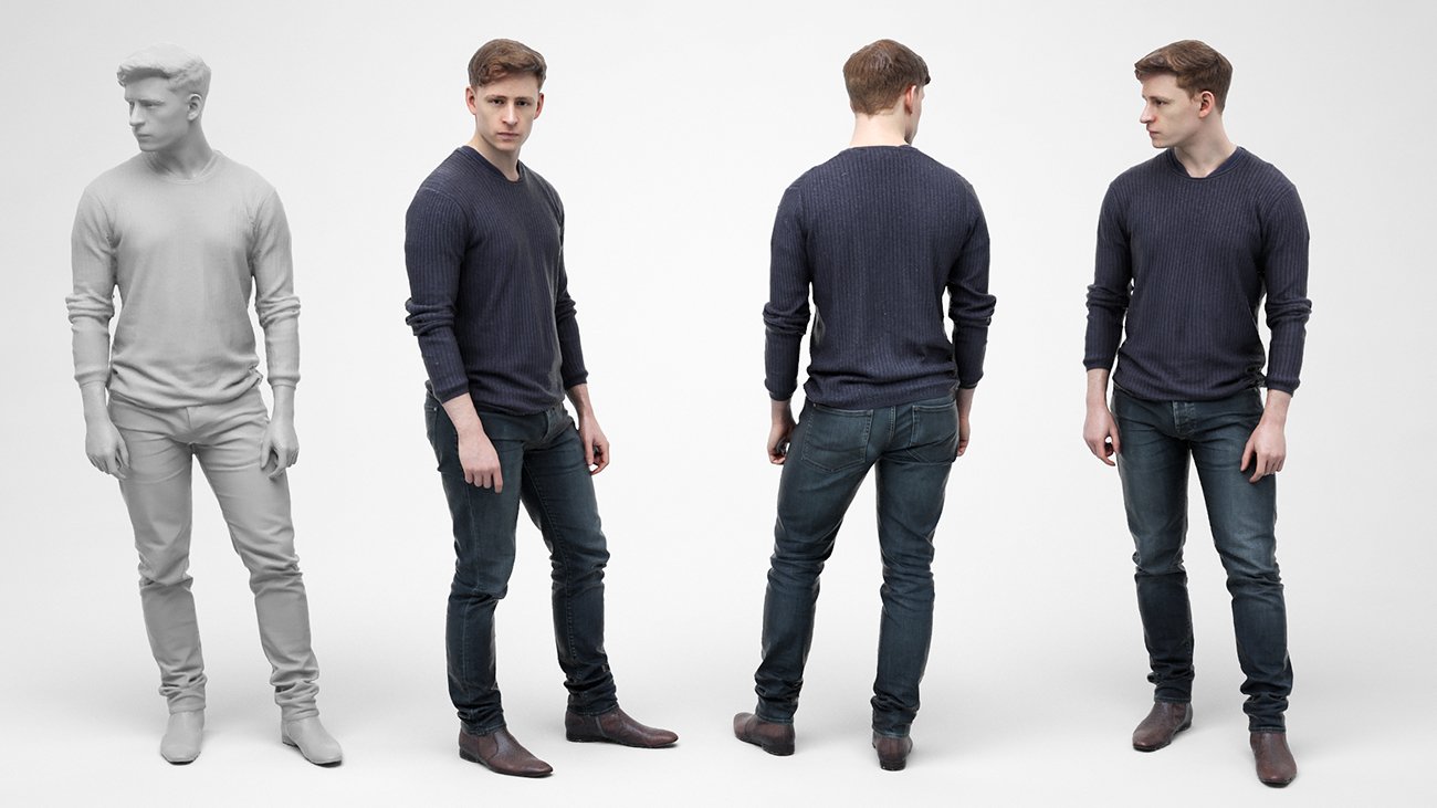 Male Character 29 | 3d archviz male from 3d scan for archviz work.